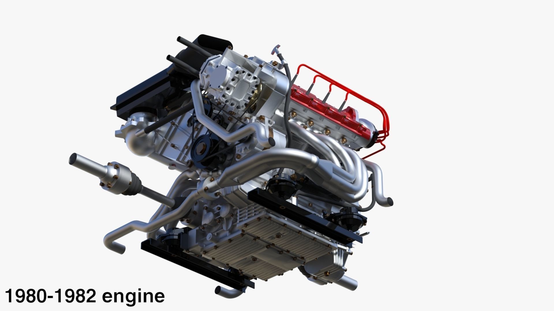 Italian V8 Engine and Internals Pack 3D model | CGTrader