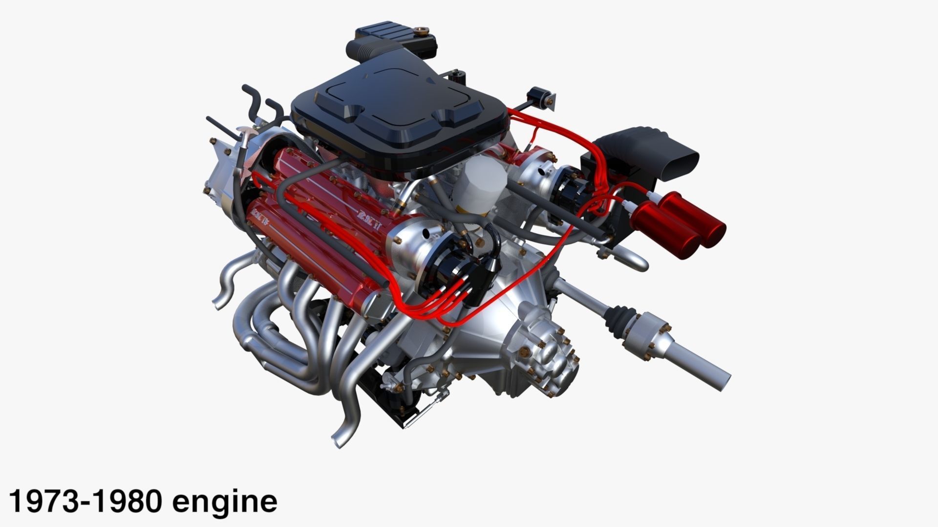 Italian V8 Engine and Internals Pack 3D model | CGTrader