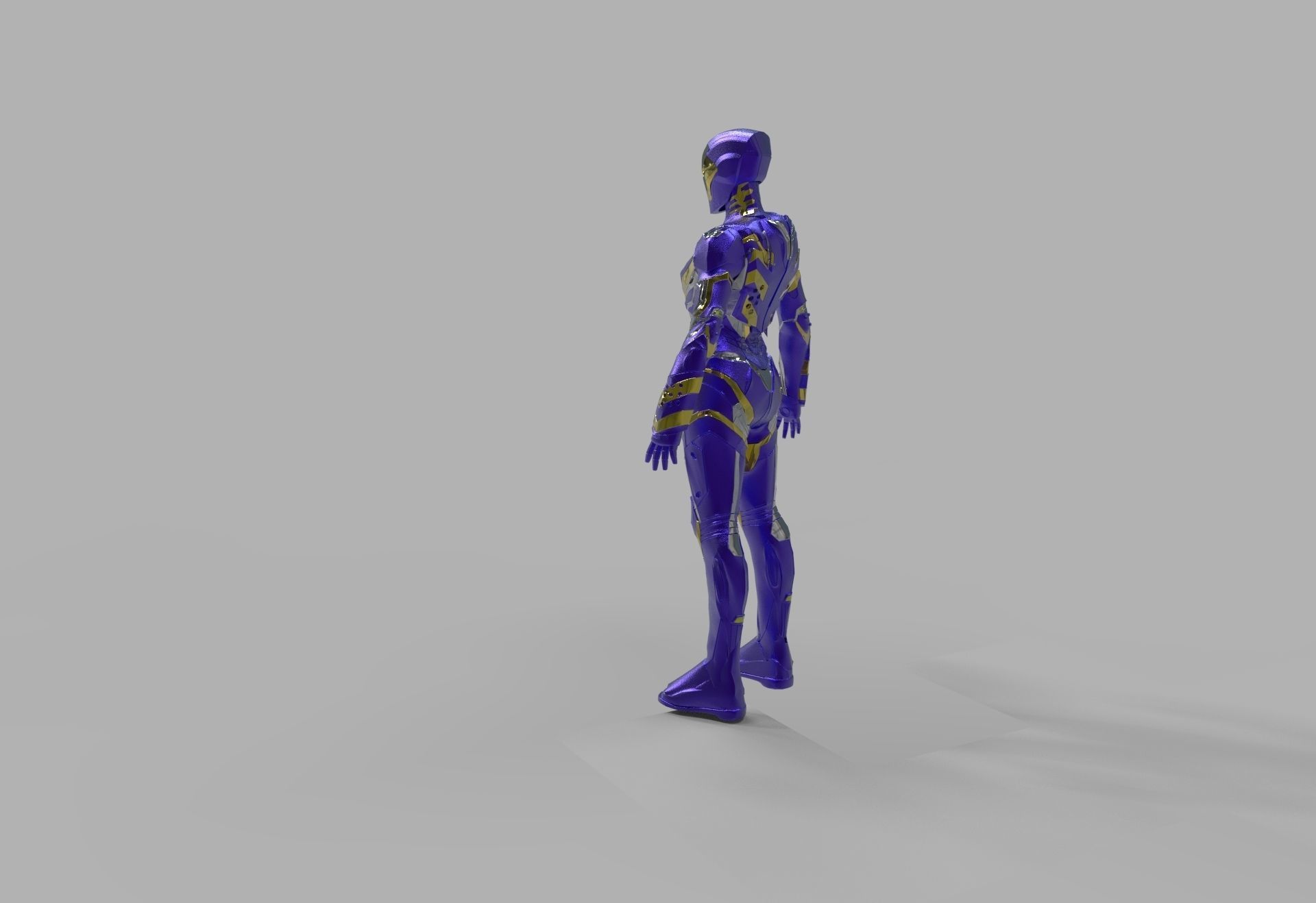 Iron Woman 3D High Poly model 3D model | CGTrader