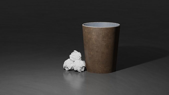 Trash can model 3D model | CGTrader