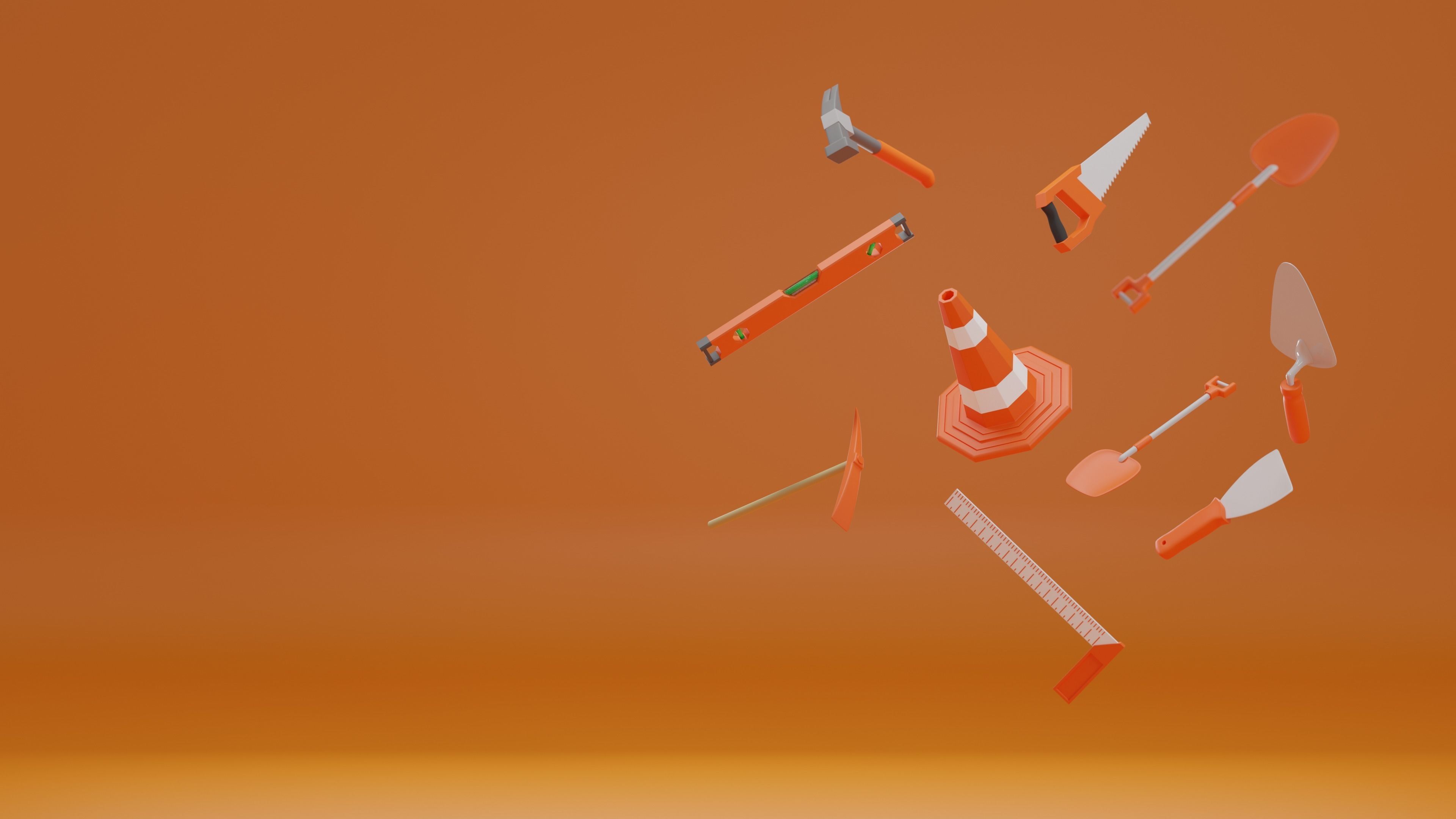 3d construction equipment free 3D model | CGTrader