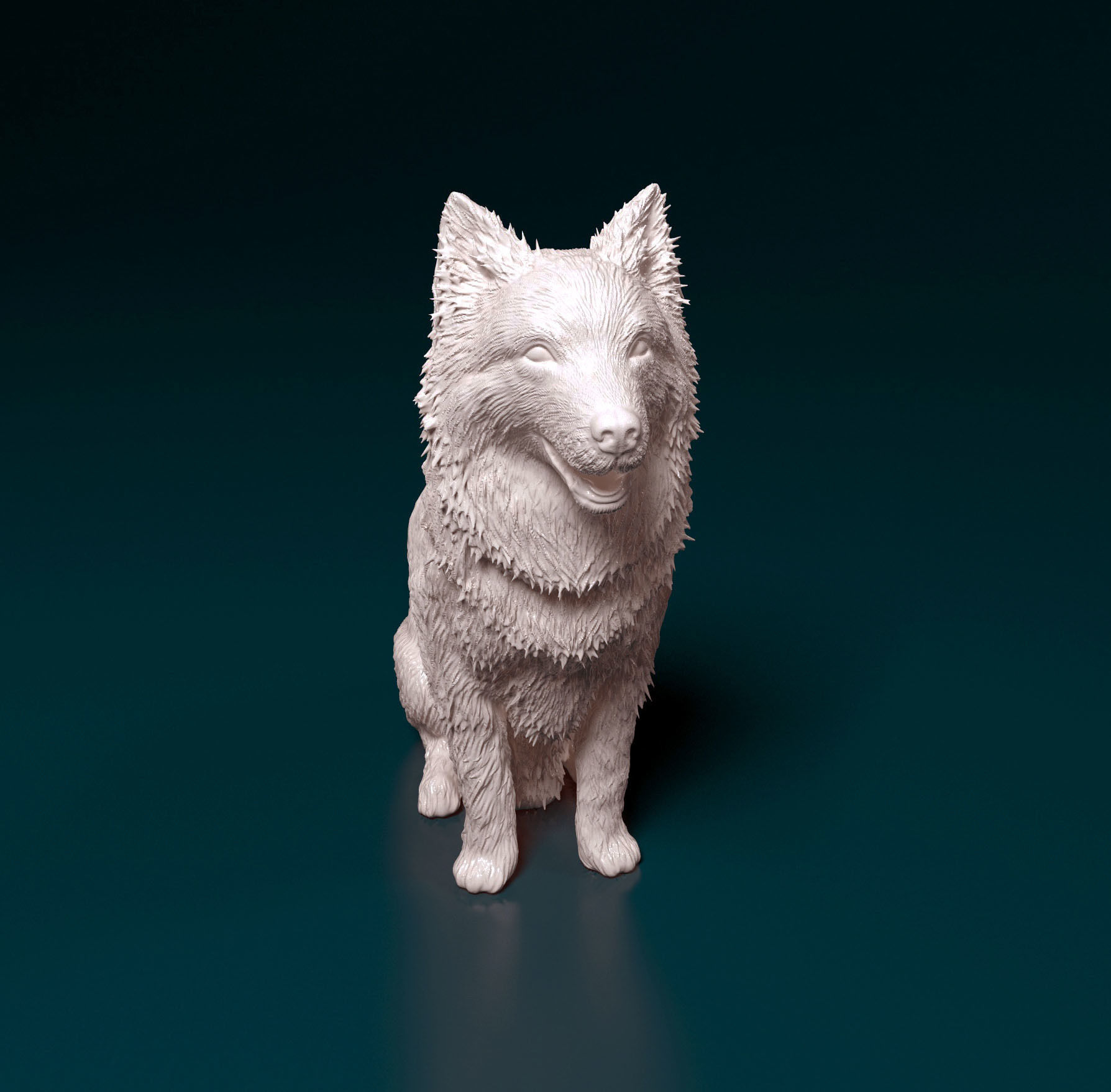 Border Collie 3D model 3D printable | CGTrader