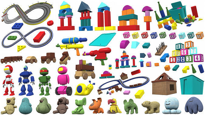 Cartoon toys pack vol 3 3D model | CGTrader