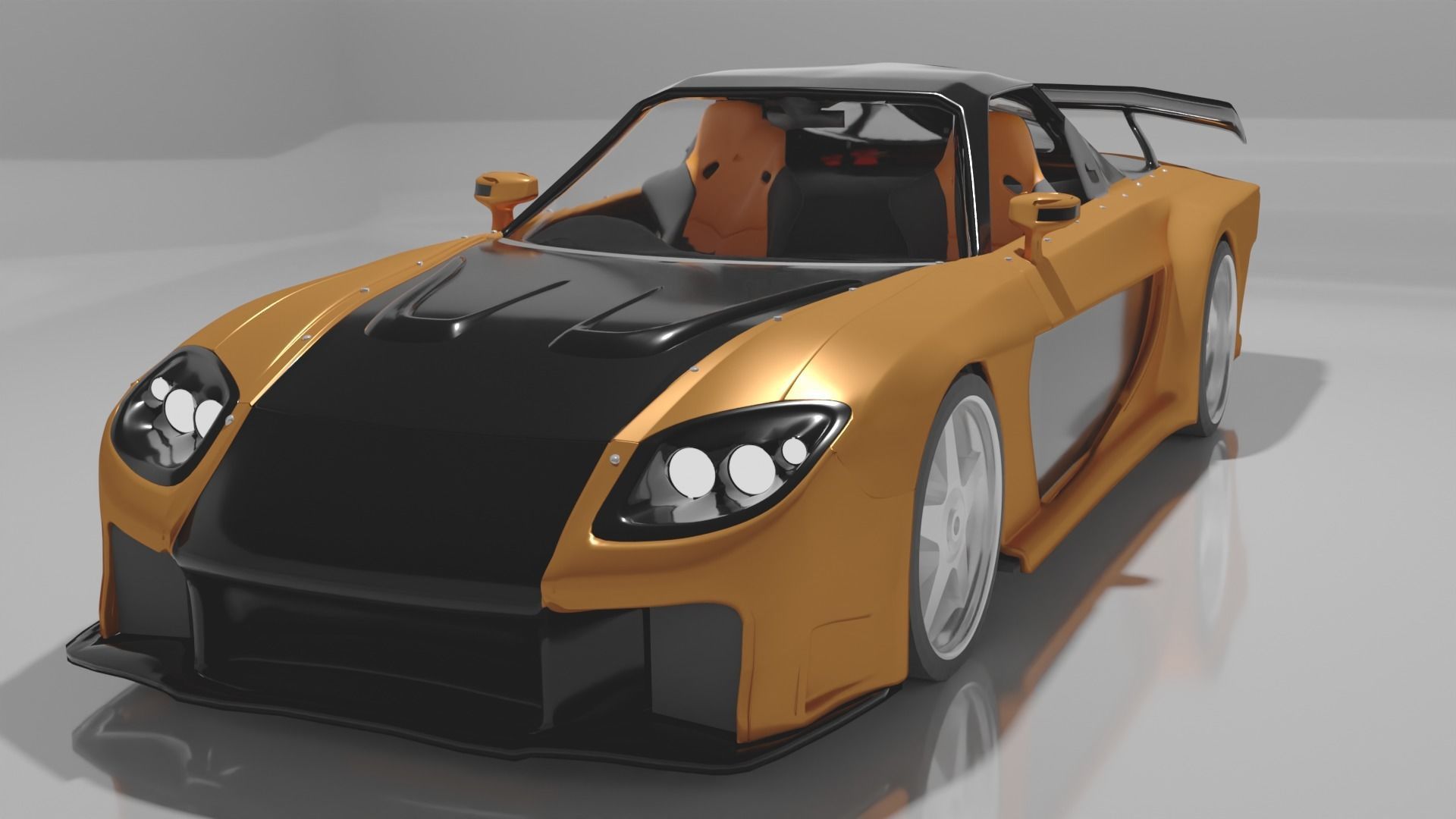 Veilside rx7 3D model 3D printable | CGTrader