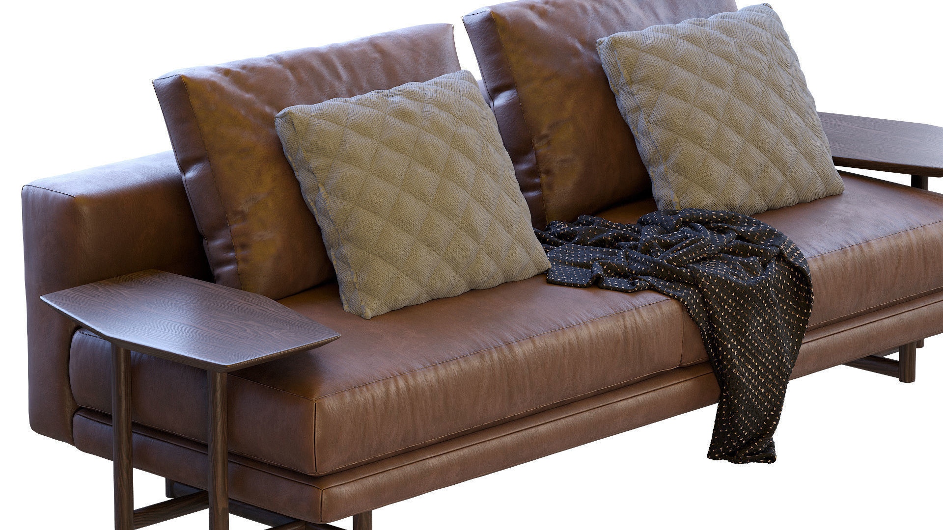 Abacus Leather Sofa By Porada 3D model | CGTrader
