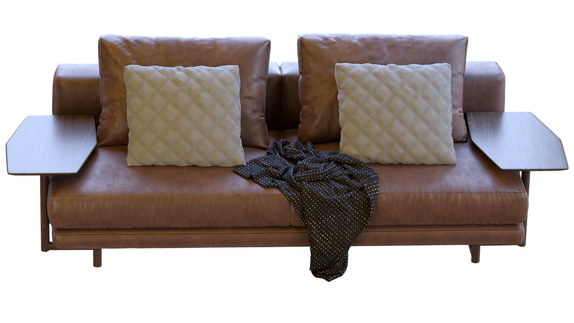 Abacus Leather Sofa By Porada 3D model | CGTrader