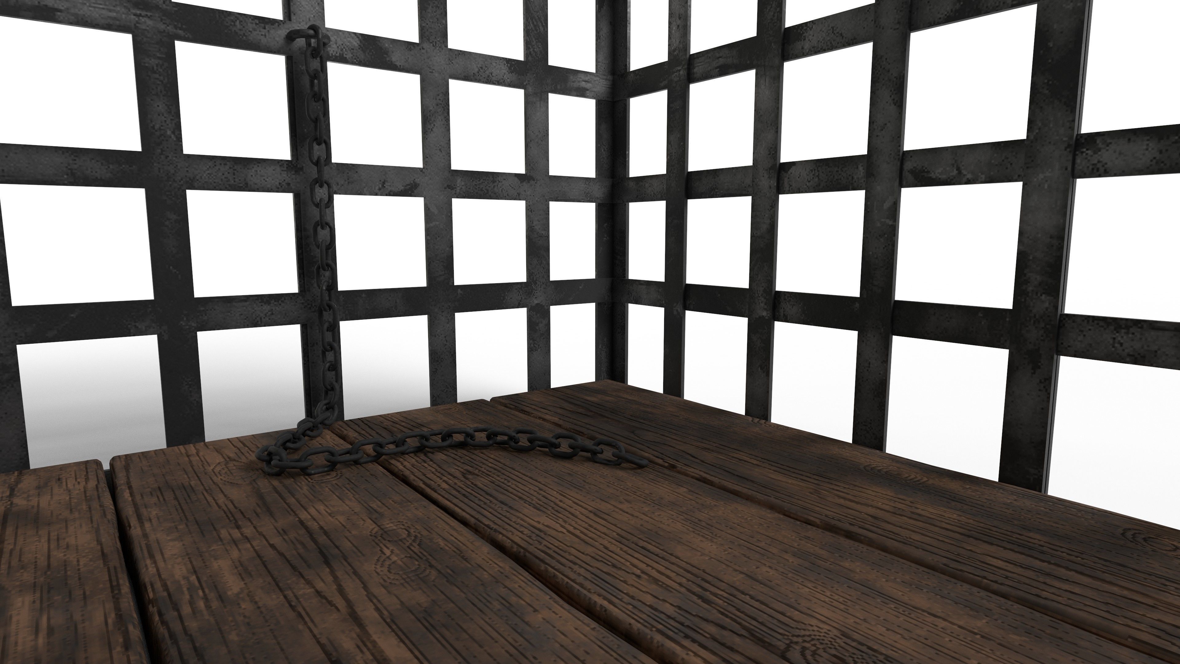 3D model Metallic prison Cage VR / AR / low-poly | CGTrader