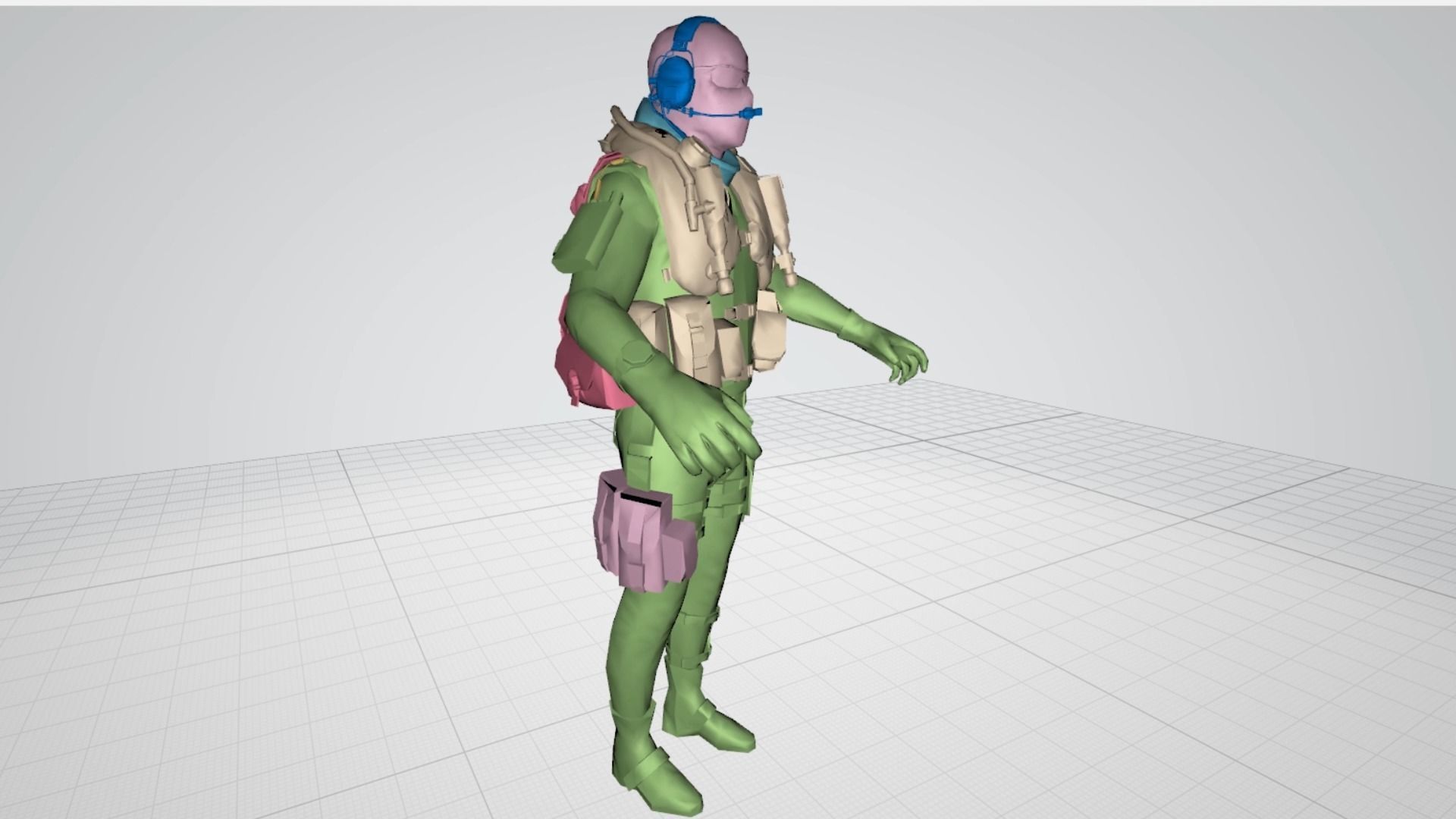 3D model CALL OF DUTY MOBILE CHARACTER - Ghost stealth VR / AR / low ...