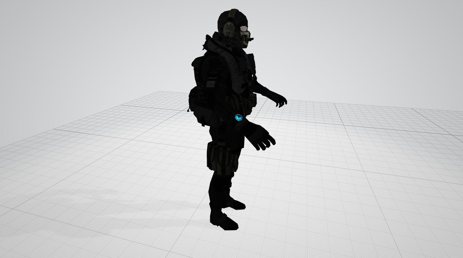 3D model CALL OF DUTY MOBILE CHARACTER - Ghost stealth VR / AR / low ...