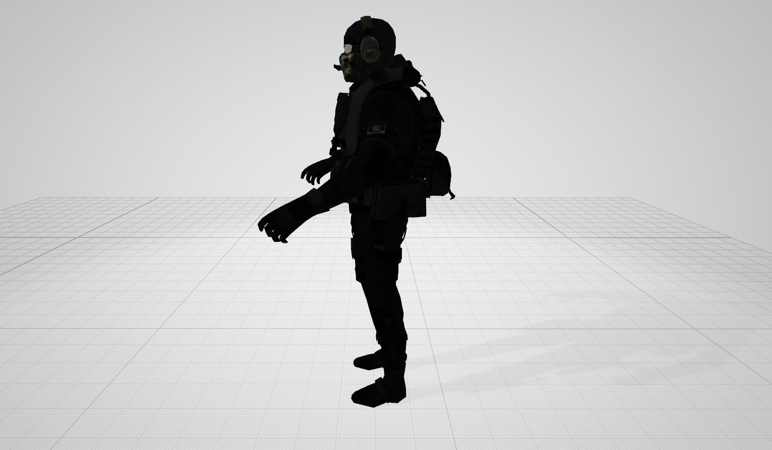 3D model CALL OF DUTY MOBILE CHARACTER - Ghost stealth VR / AR / low ...
