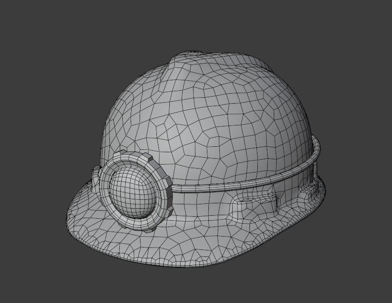 Texture Earth Elements with Mining Hat VR / AR / low-poly | CGTrader