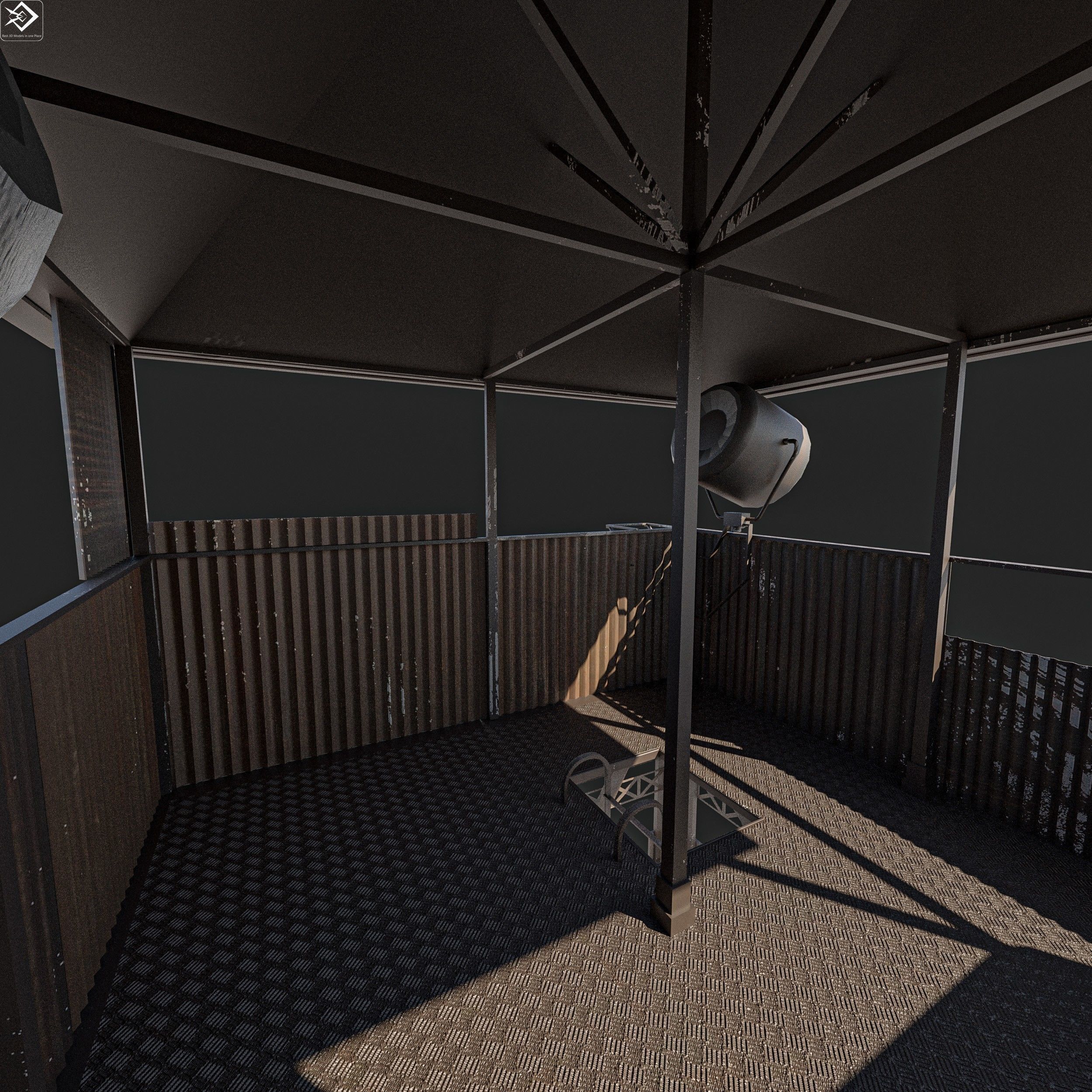 3D model Watchtower guard tower VR / AR / low-poly | CGTrader