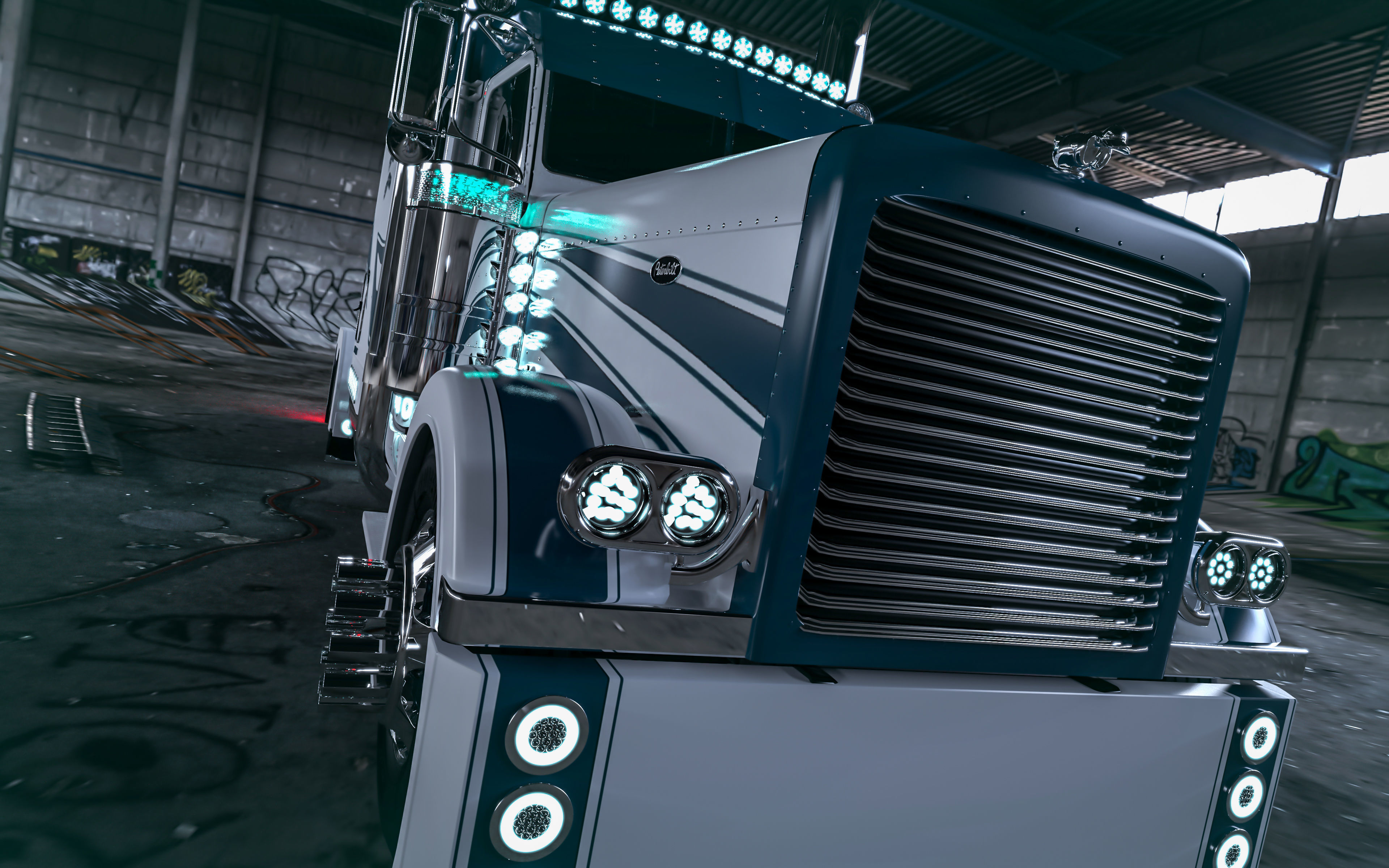 Peterbilt 389 Blue Edition JD 3D model | CGTrader