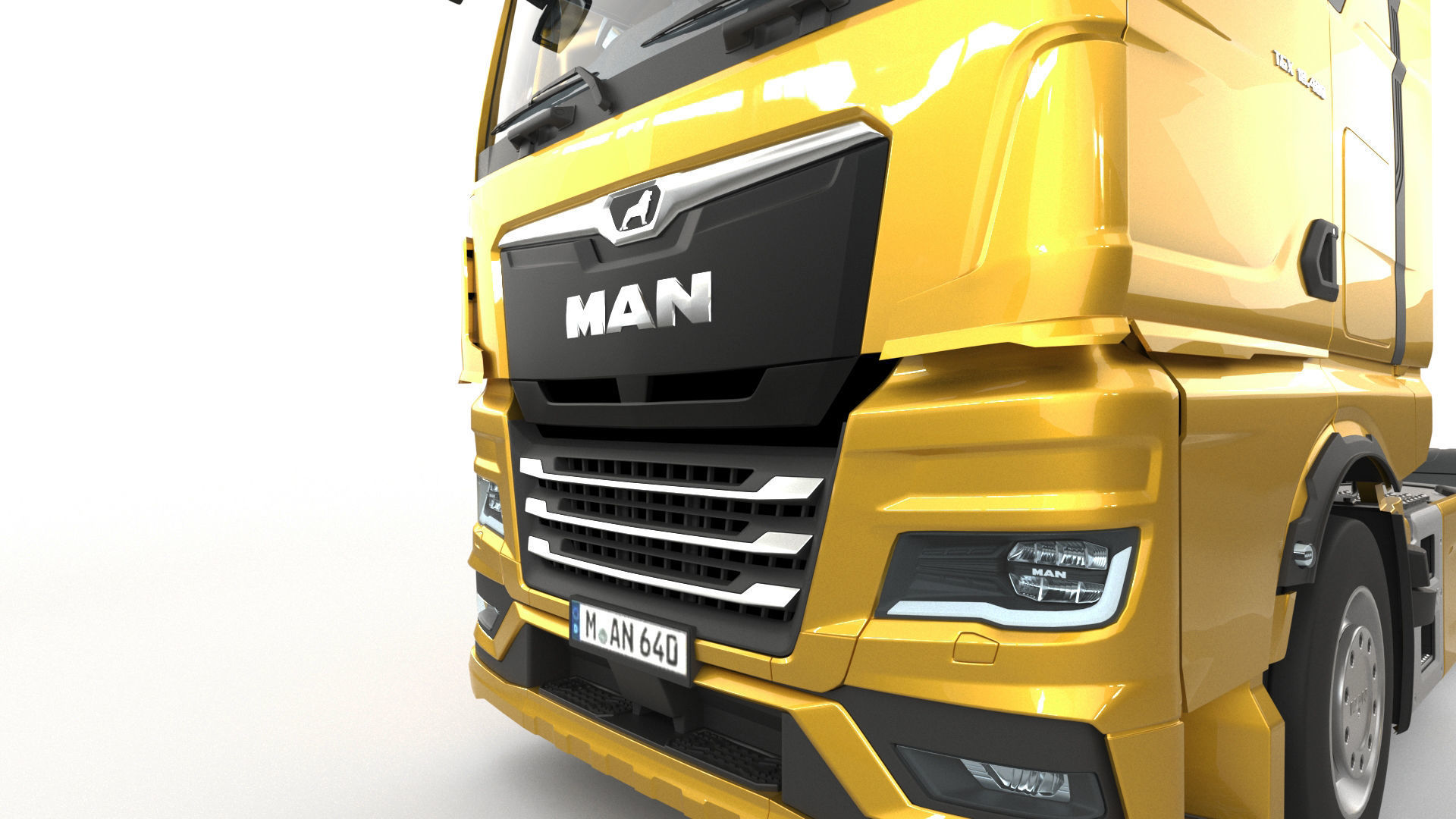 Man TGX 2020 with interior 3D model | CGTrader