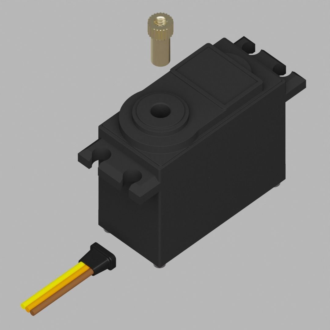 Servomotor servo motor 3D model | CGTrader