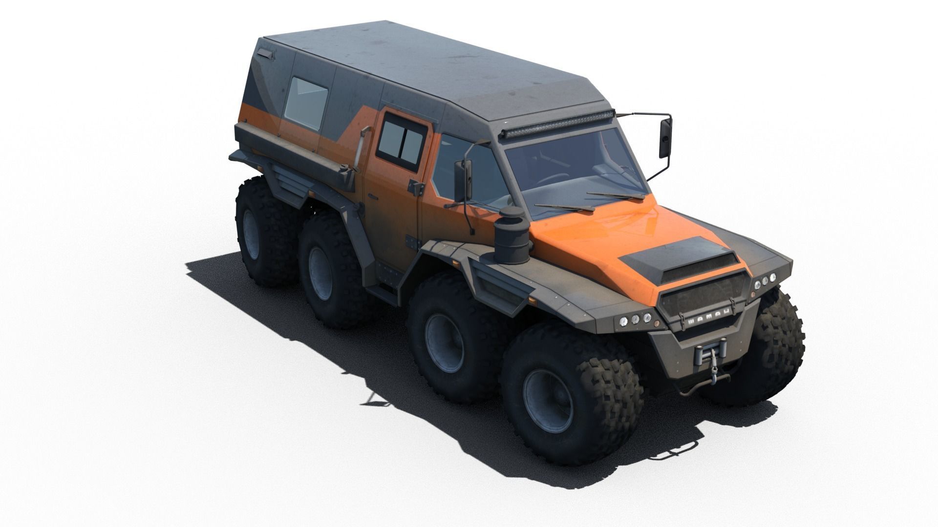 3D model AvtoRoss Shaman 8x8 Offroad vehicle VR / AR / low-poly | CGTrader