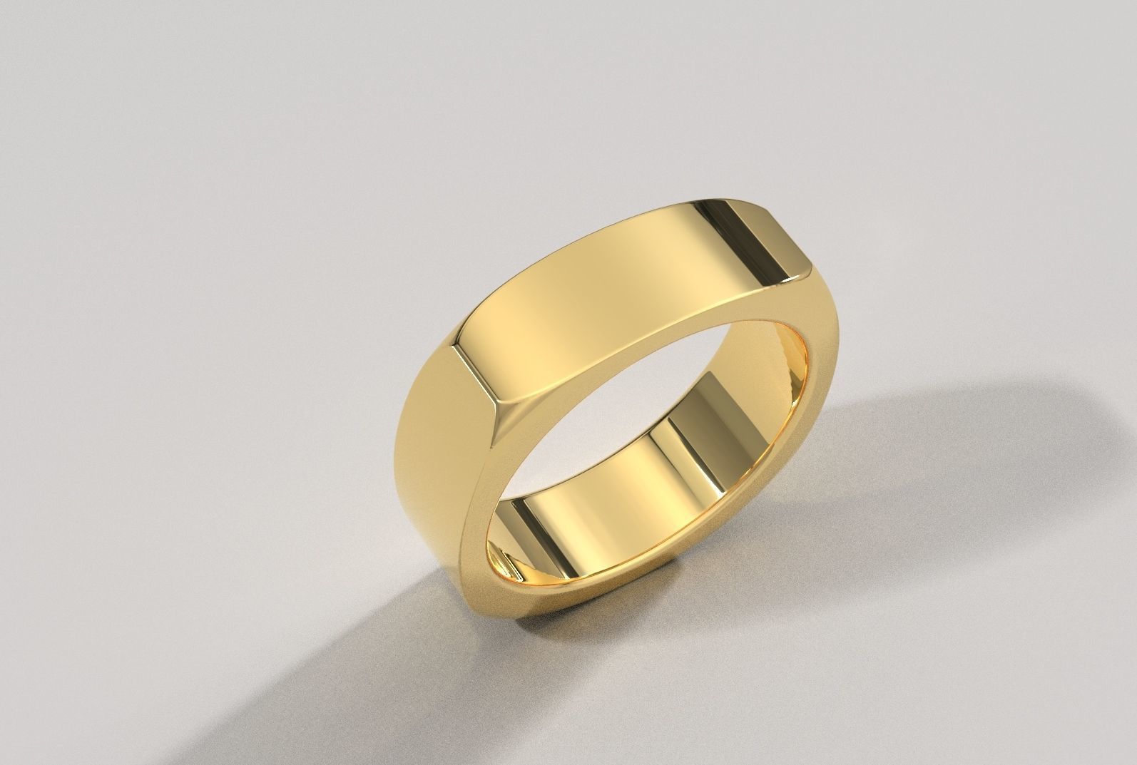 Minimalist Design Angular Ring 3D model 3D printable | CGTrader