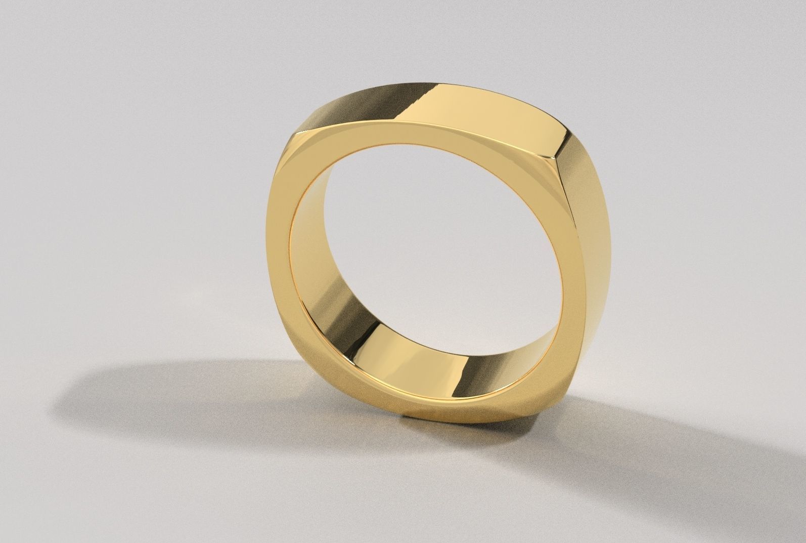 Minimalist Design Angular Ring 3D model 3D printable | CGTrader
