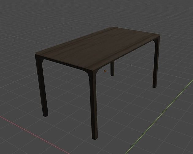 3D model Desk Table for Office Wooden Or metallic VR / AR / low-poly ...
