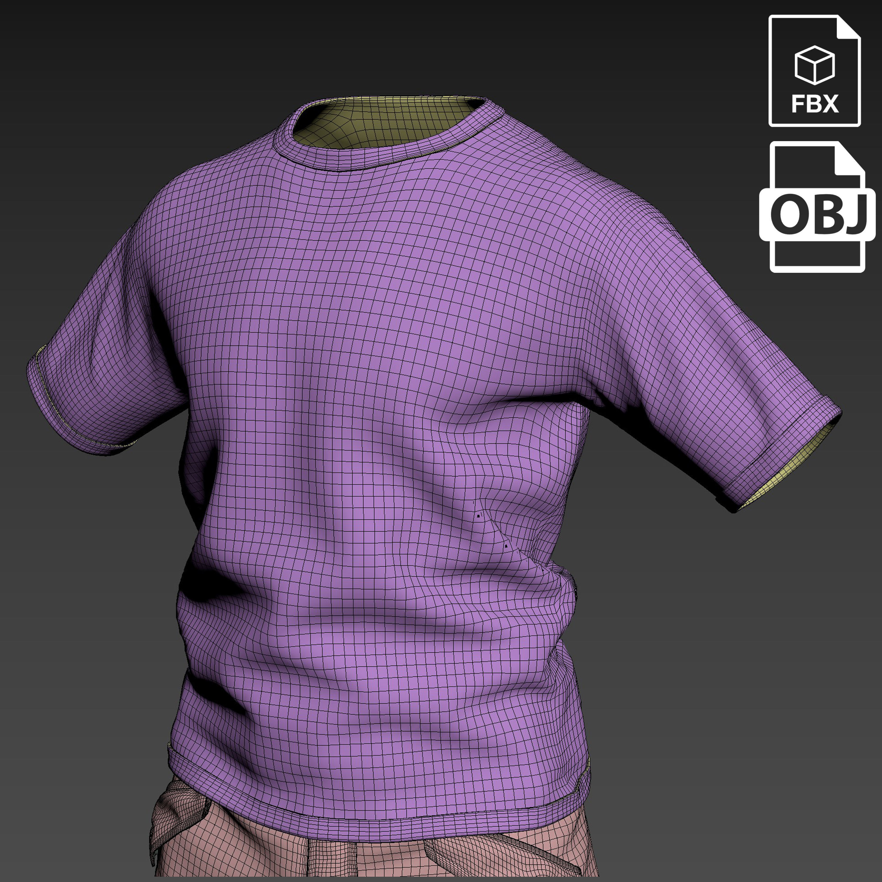Men Clothes High Poly Clean Retopology 3D model | CGTrader