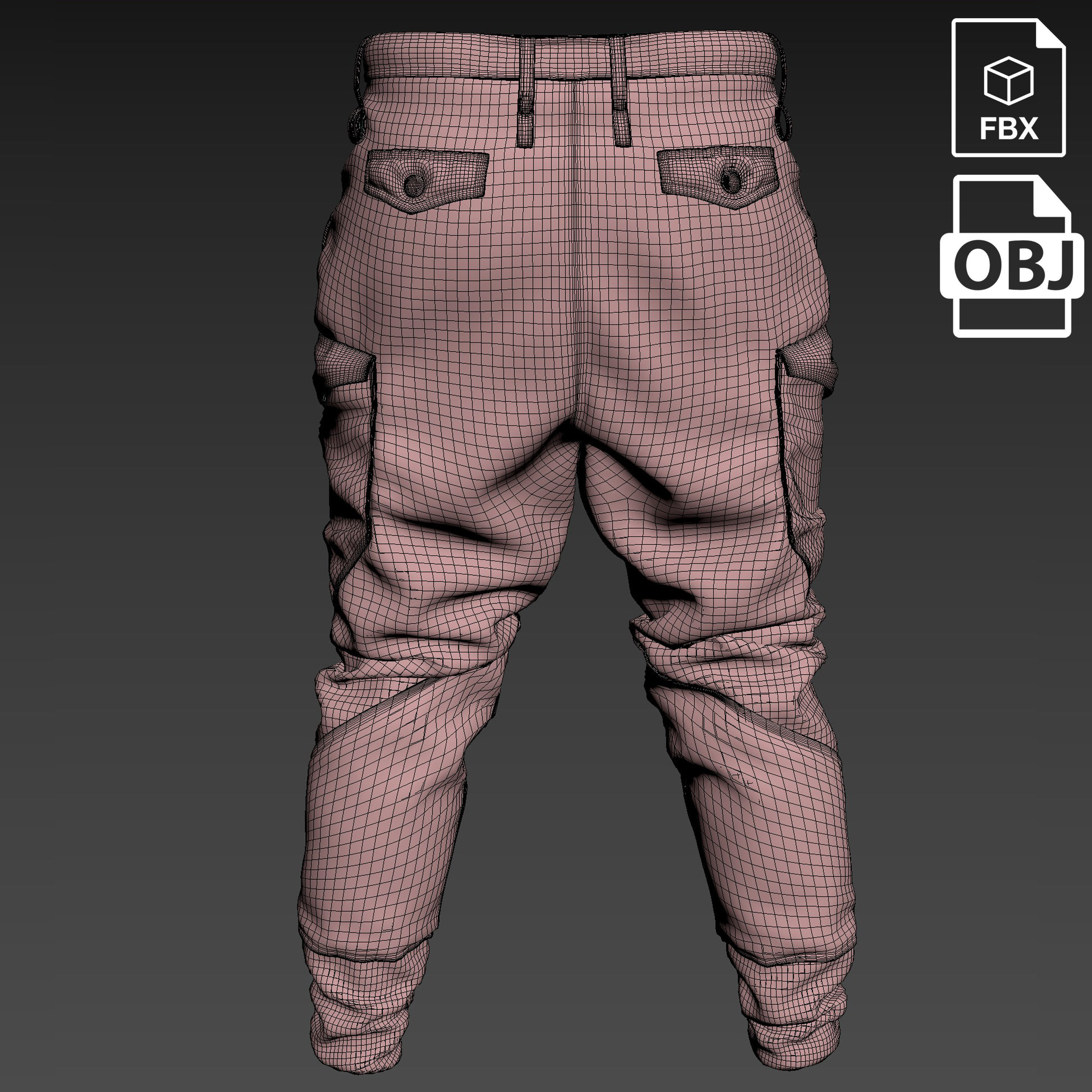 Men Clothes High Poly Clean Retopology 3D model | CGTrader