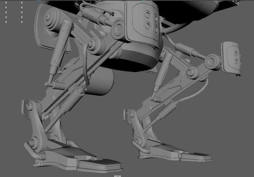 Cybernetic Mech free 3D model | CGTrader