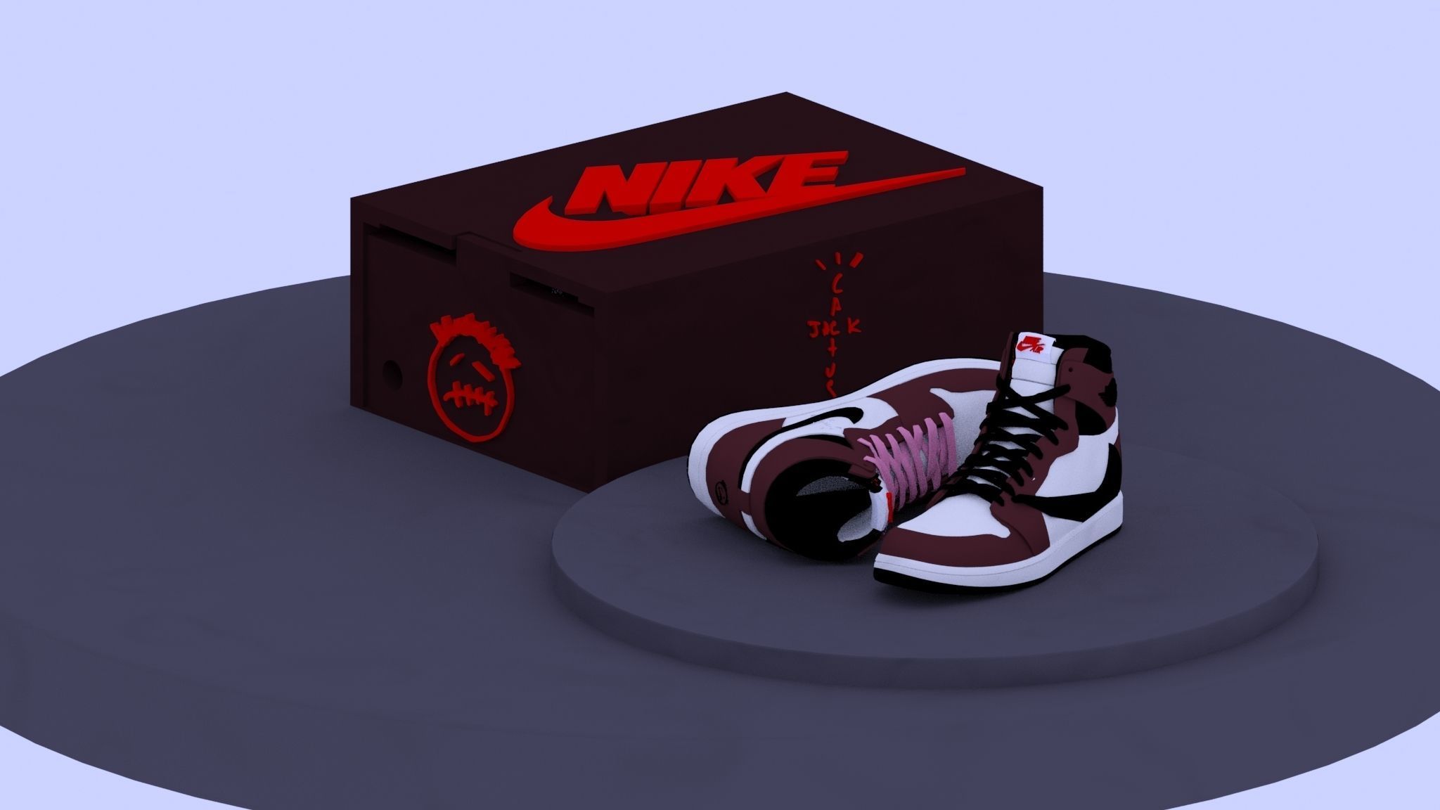 JORDAN X TRAVIS SCOTT 3D model | CGTrader