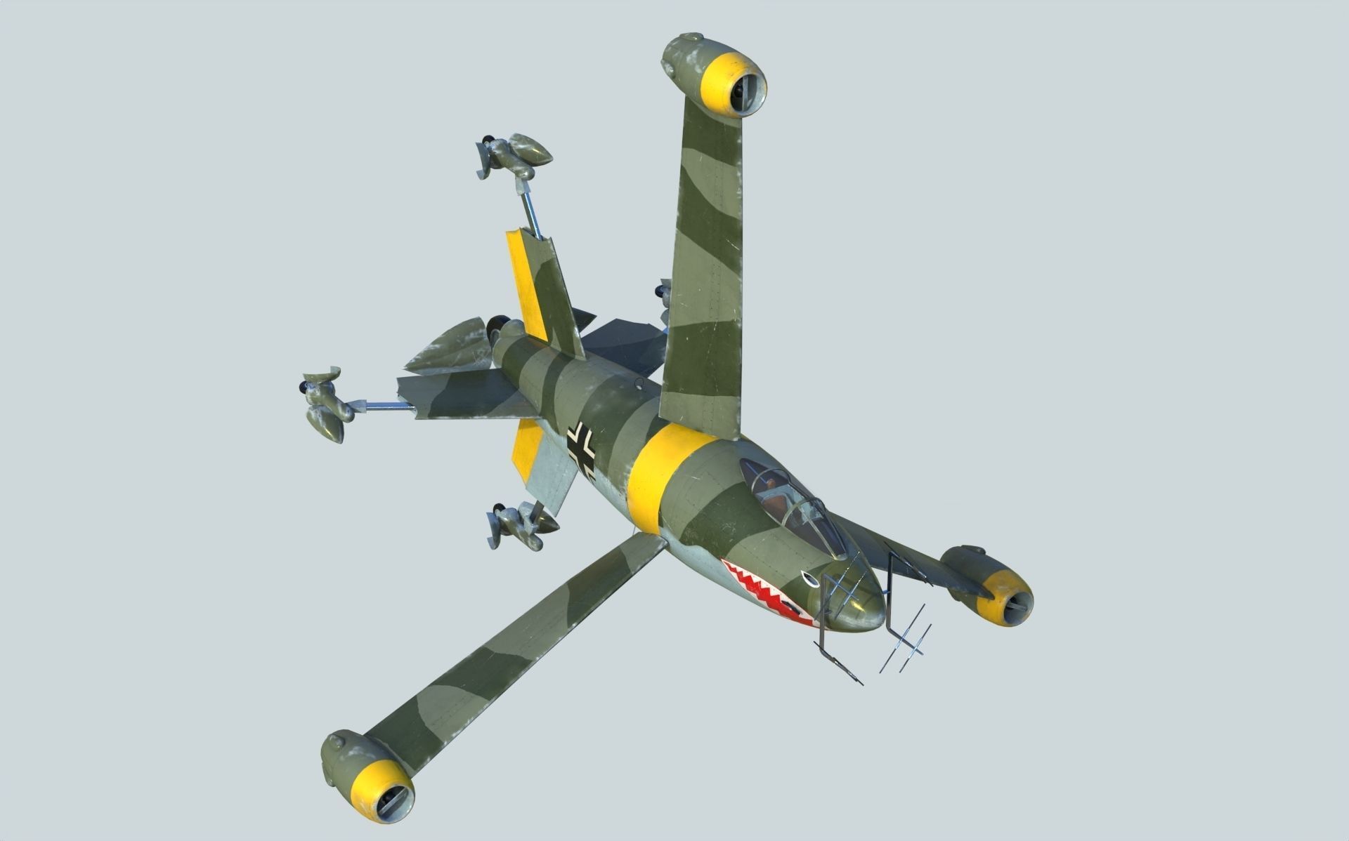 Focke Wulf Triebflugel 3D model | CGTrader