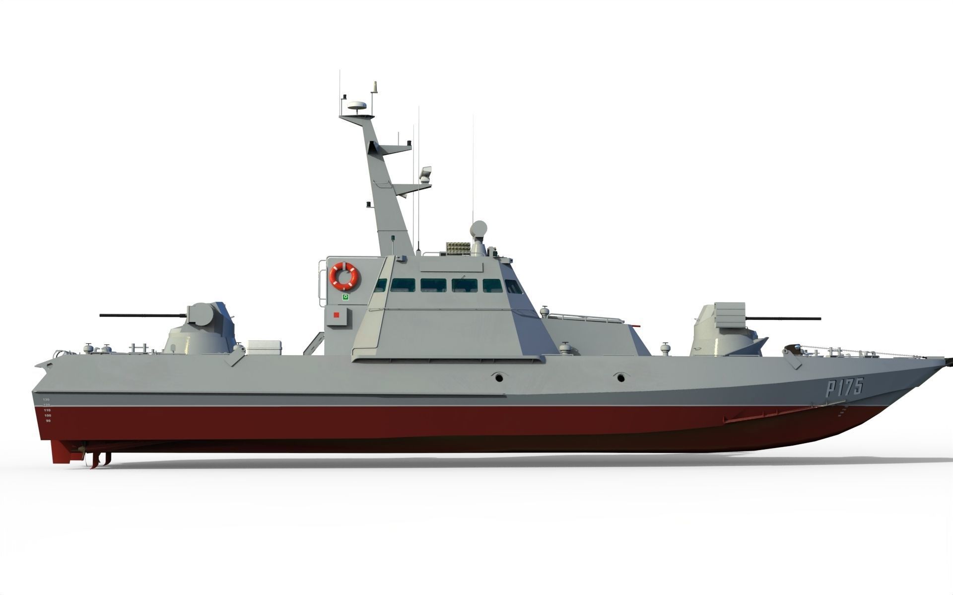 Ukrainian Gyurza-M class artillery boat 58155 3D model | CGTrader