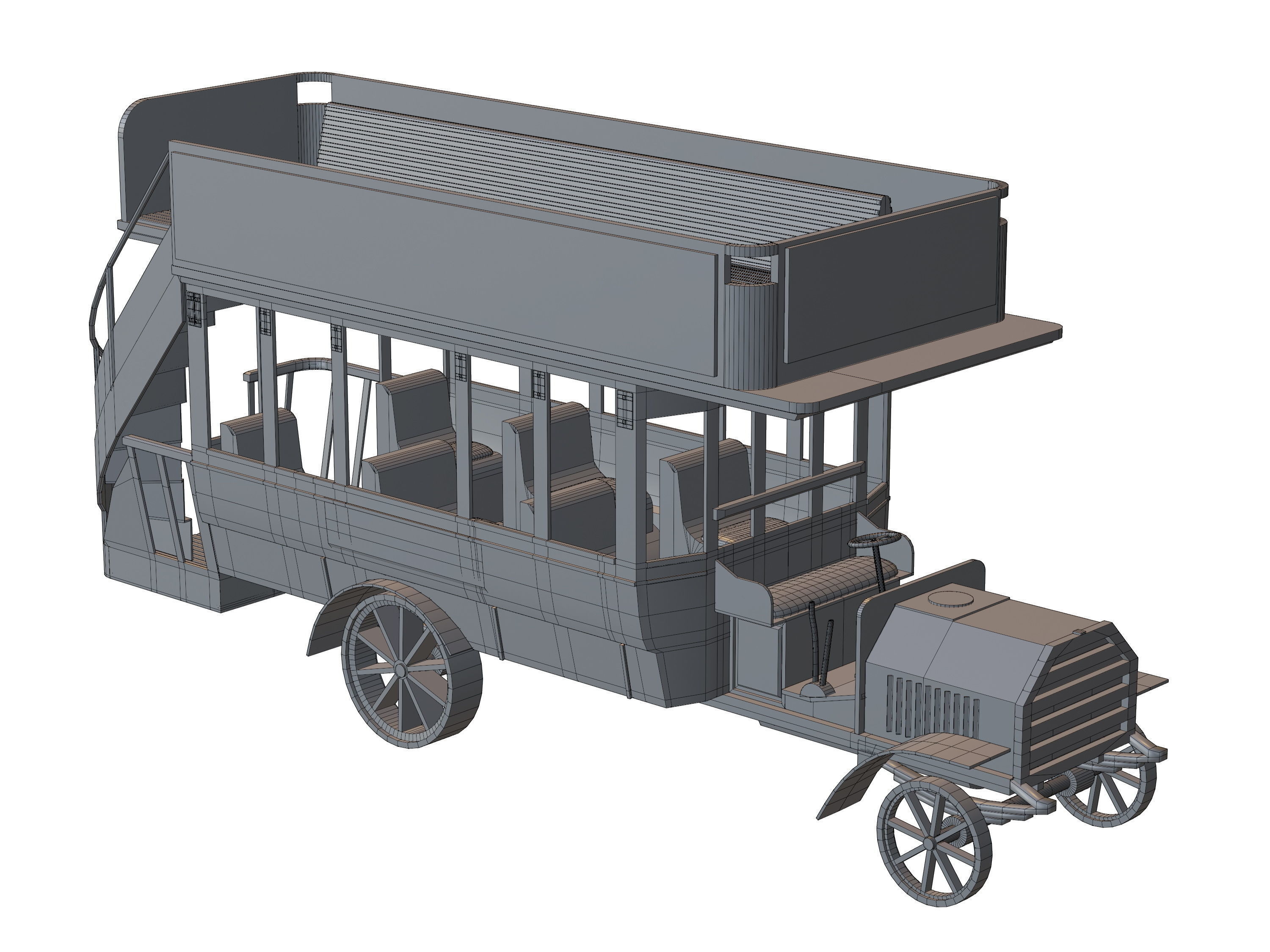 Model od Daimler Bus 1911 3D model | CGTrader