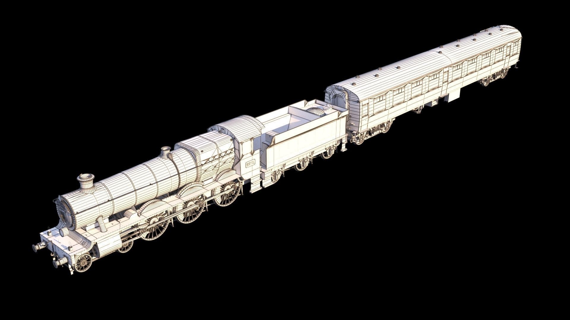 GWR 4900 Hall Class 3D 3D model | CGTrader