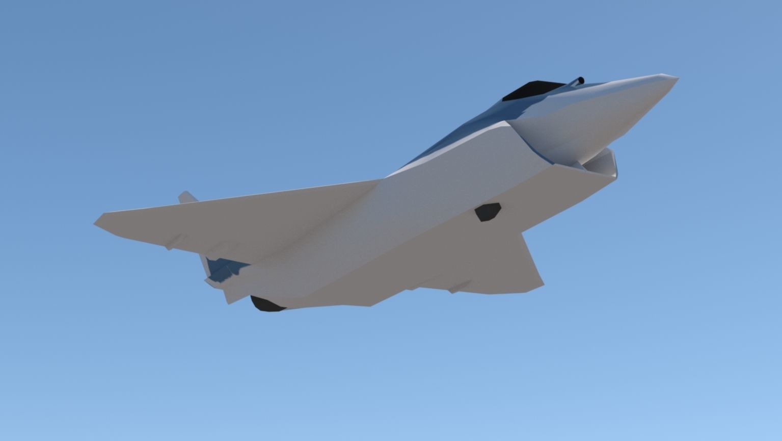 3D model Su-75 Checkmate VR / AR / low-poly | CGTrader