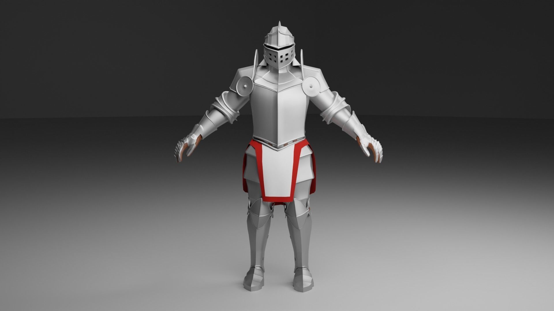 3D model Knight Low-Poly in armor VR / AR / low-poly | CGTrader