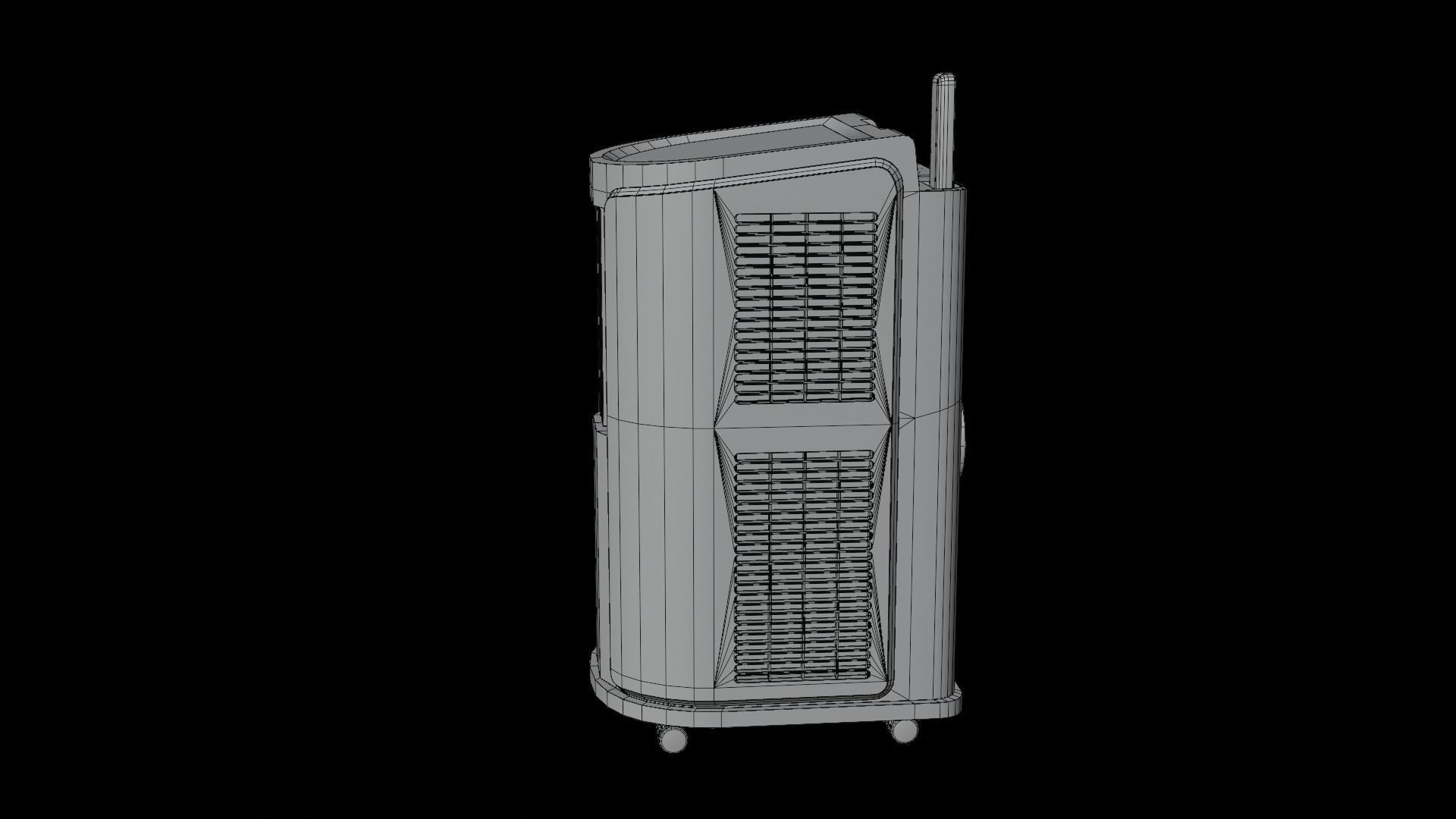 Portable Air Conditioner with Remote 3D model | CGTrader