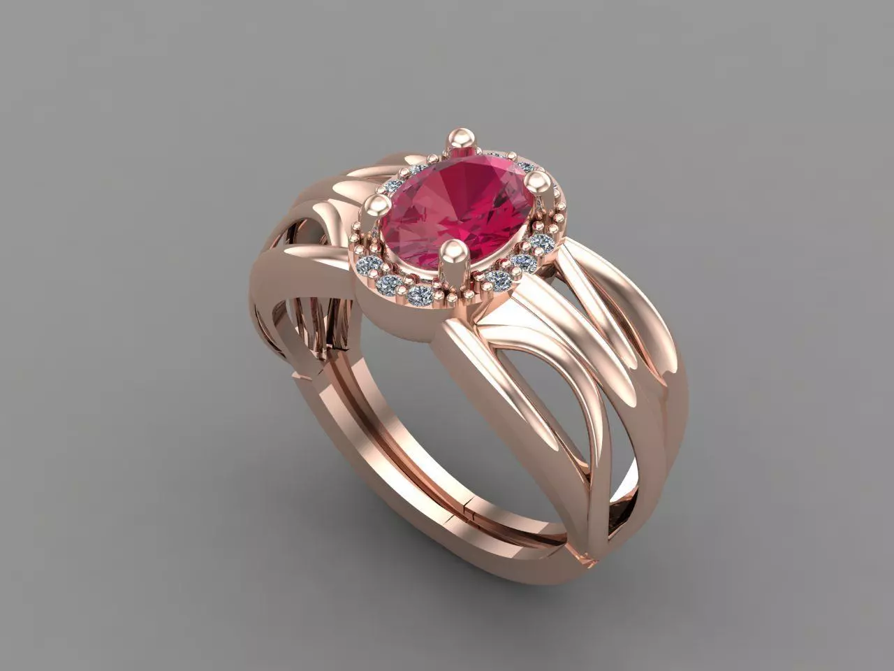 Women Rings 3DM Render Files Machine Ready 49 3D model 3D printable ...