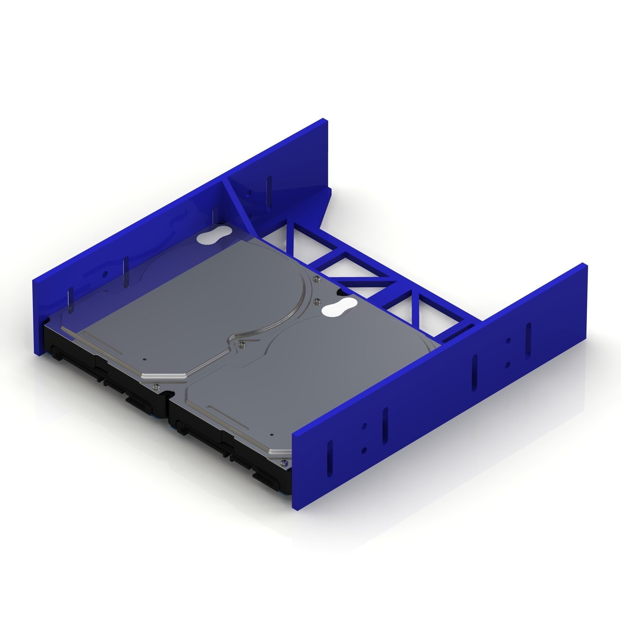 Adapter for two laptop hard drives to optical drive 3D model 3D ...