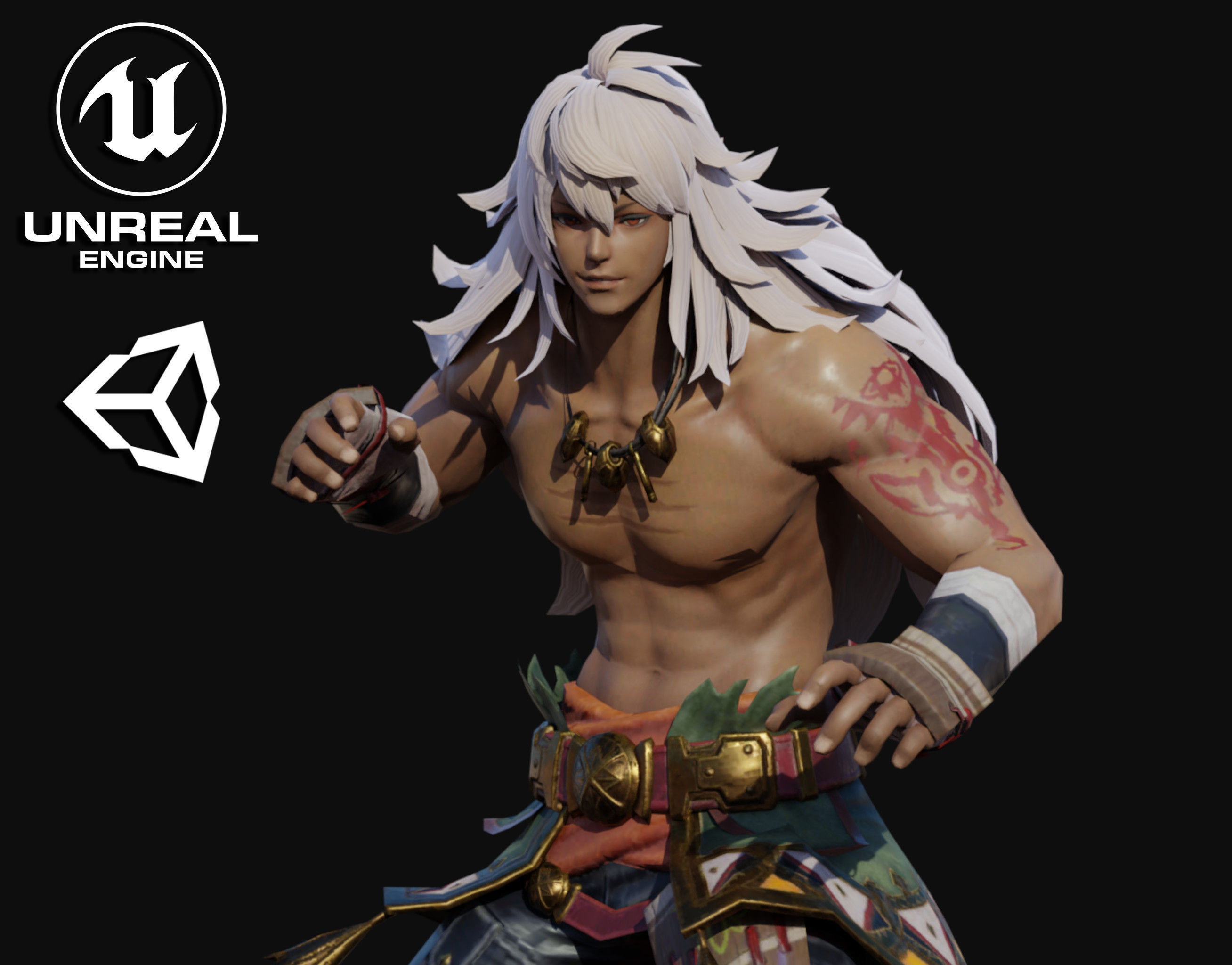 3D model Hawaii Man VR / AR / low-poly | CGTrader