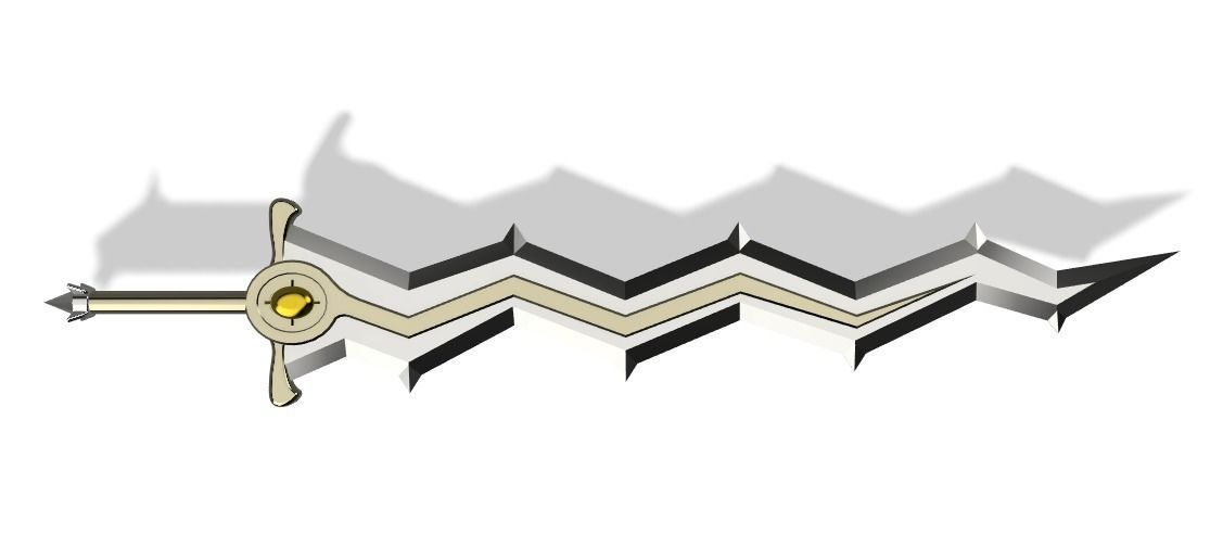 Levin Sword STL Files Fire Emblem Awakening 3D model 3D printable ...