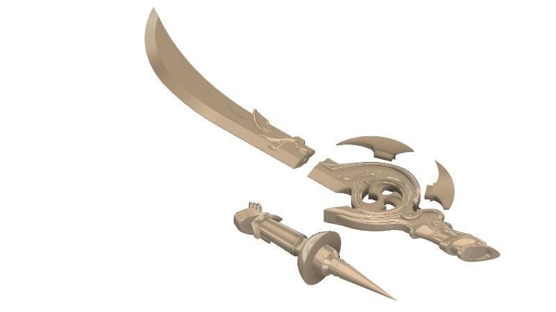 Engulfing Lightning STL Files Genshin Impact 3D model 3D printable ...