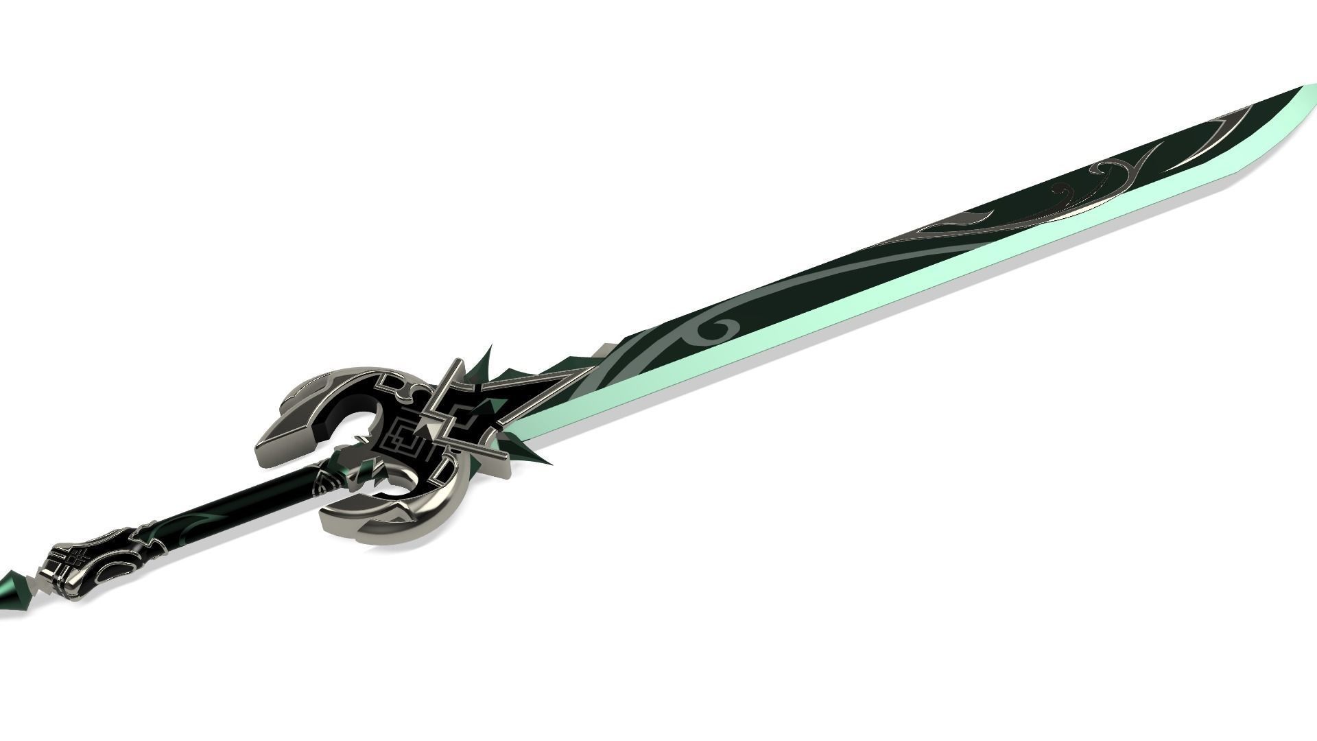 Primordial Jade Cutter STL Files Genshin Impact 3D model 3D printable ...