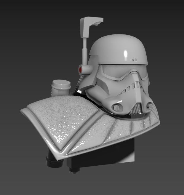 Imperial Navy Officer Full Size and One12 STL upgrade 3d files 3D model ...
