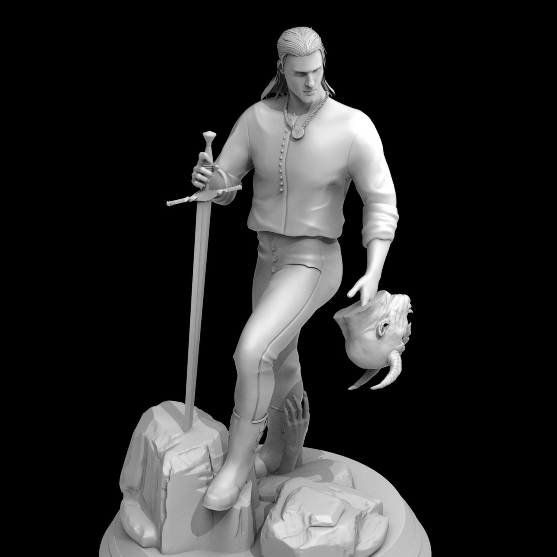 The Witcher 3D Printable free 3D model 3D printable | CGTrader