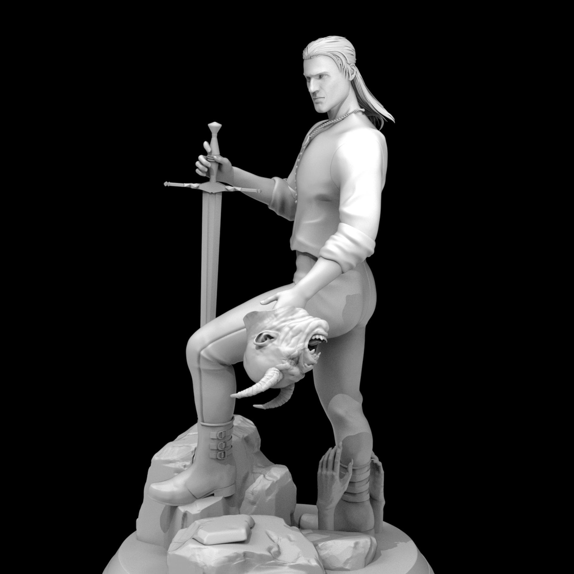 The Witcher 3D Printable free 3D model 3D printable | CGTrader