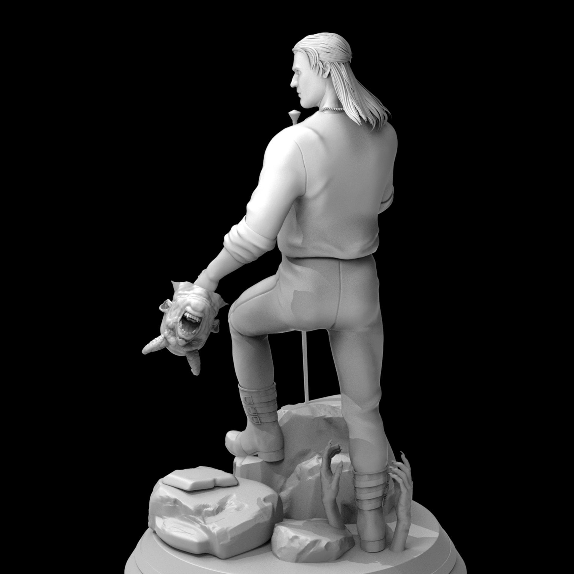 The Witcher 3D Printable free 3D model 3D printable | CGTrader