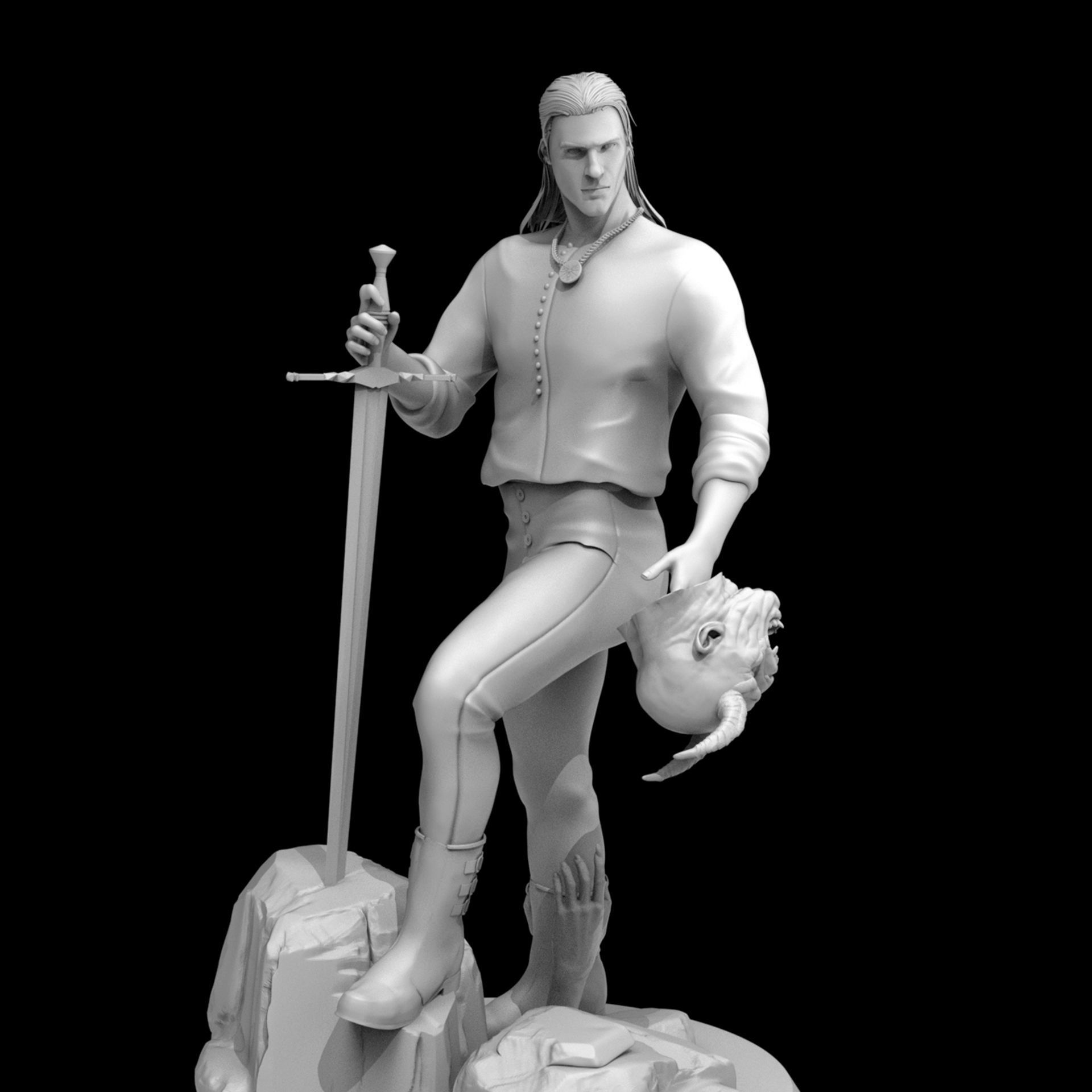 The Witcher 3D Printable free 3D model 3D printable | CGTrader
