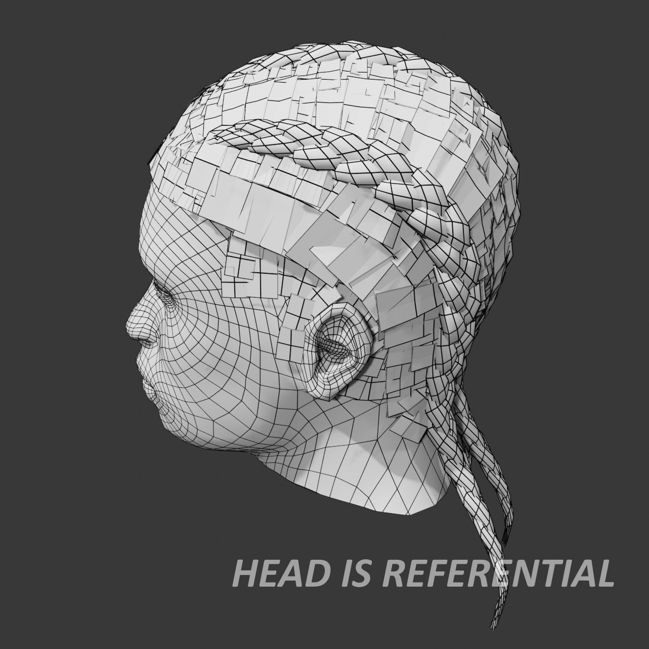 3D model 3d male afro braided hair VR / AR / low-poly | CGTrader