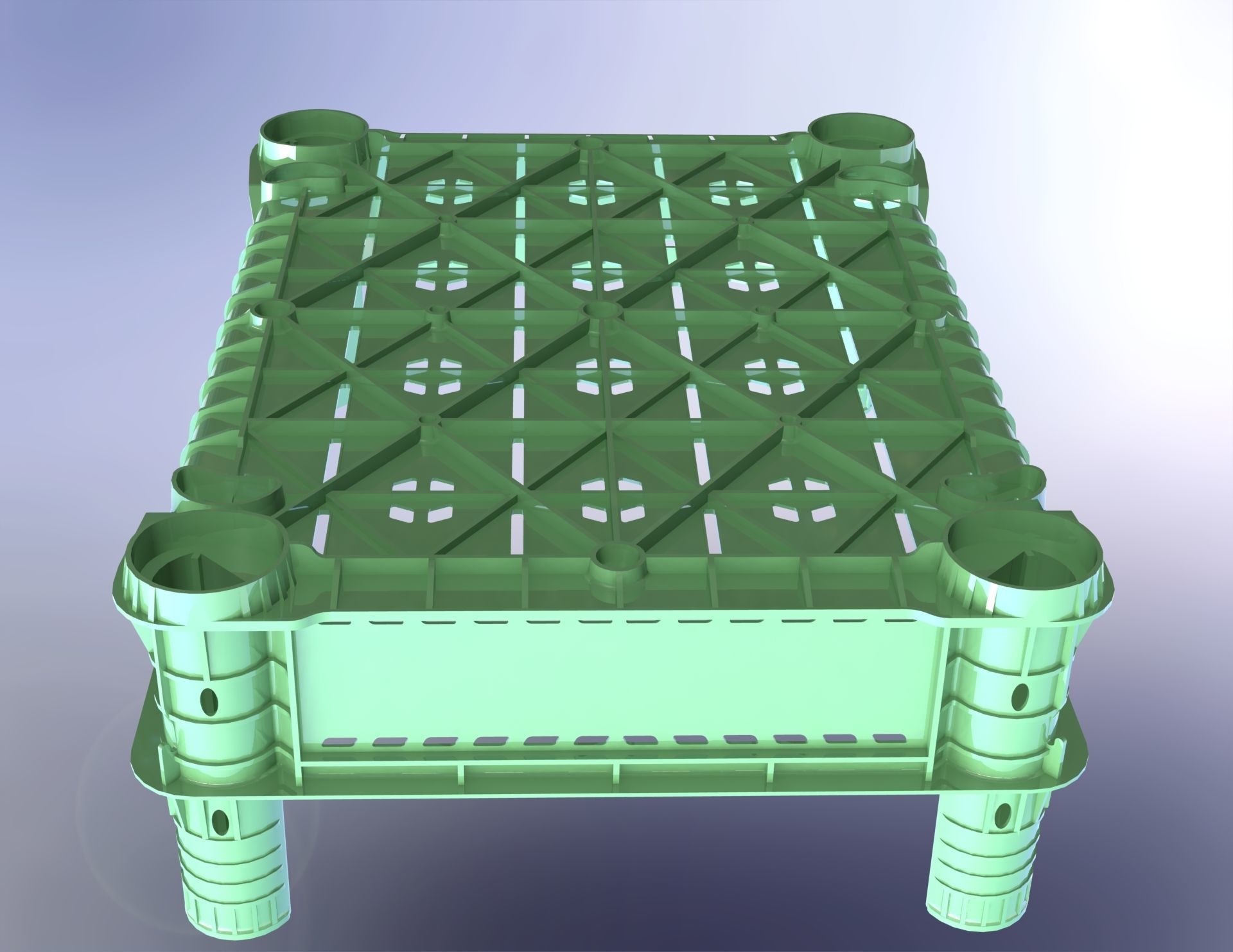 Plastic crate 3D model 3D model 3D printable | CGTrader