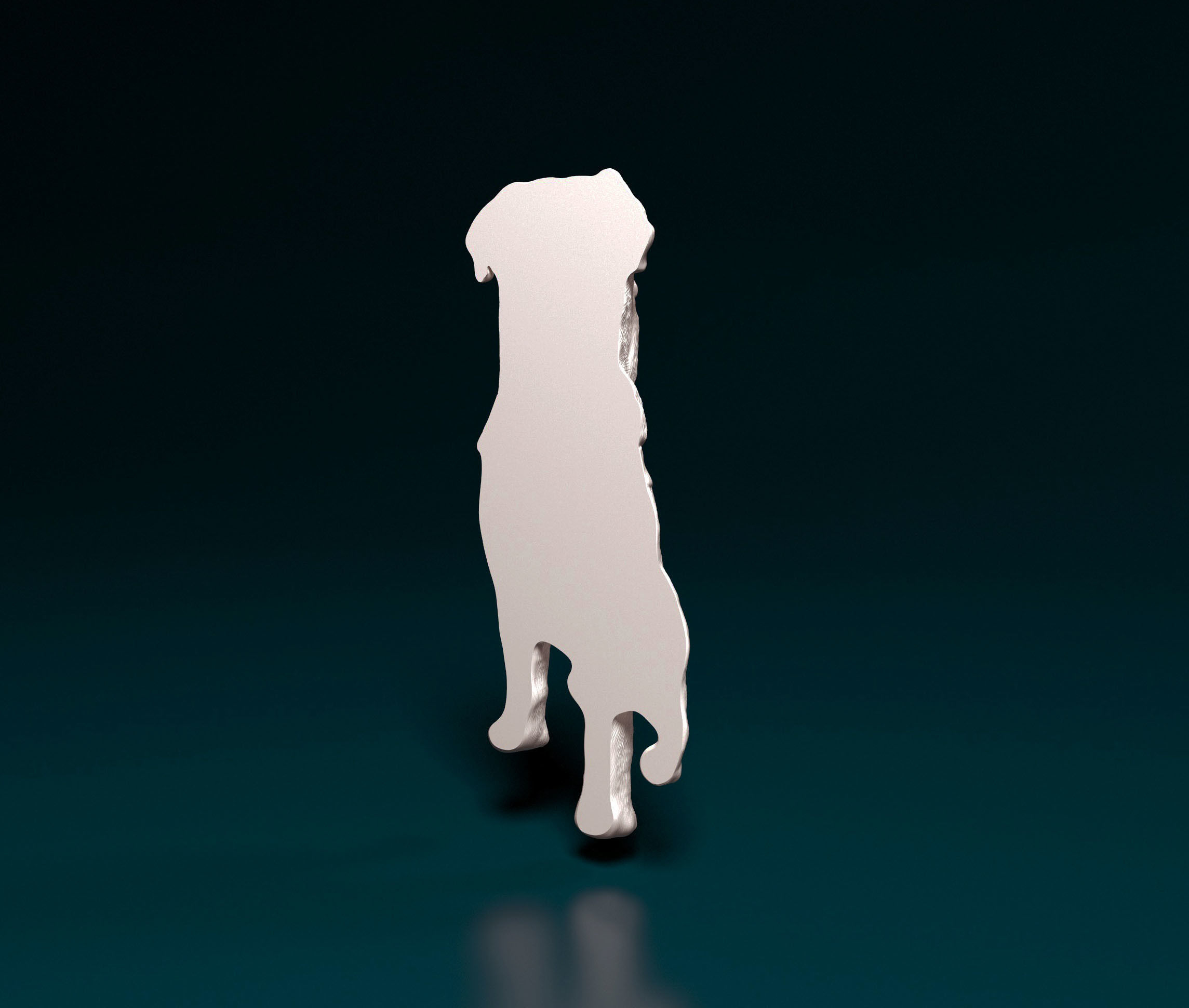Dog Bas relief 3D model 3D printable | CGTrader