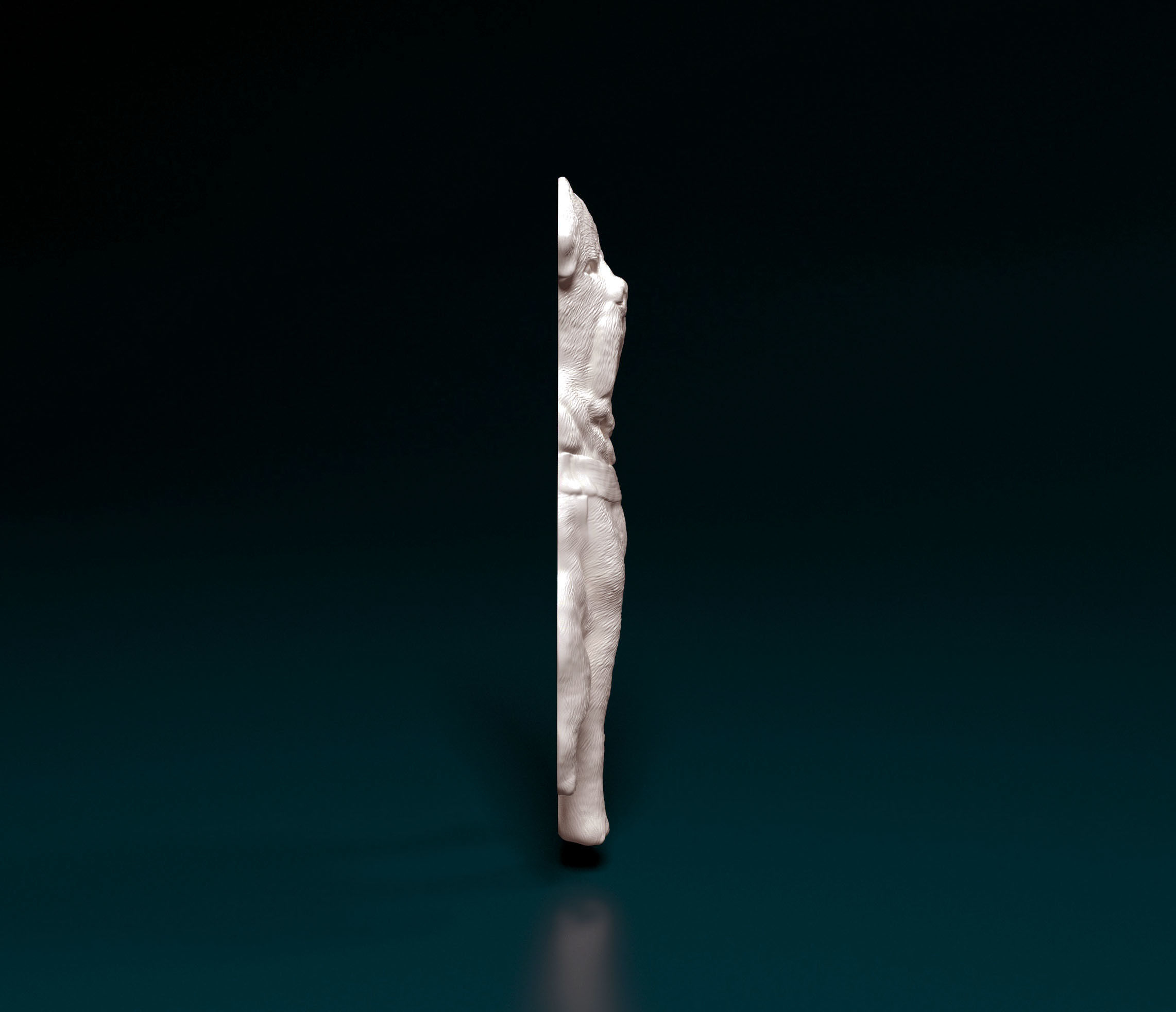 Dog Bas relief 3D model 3D printable | CGTrader