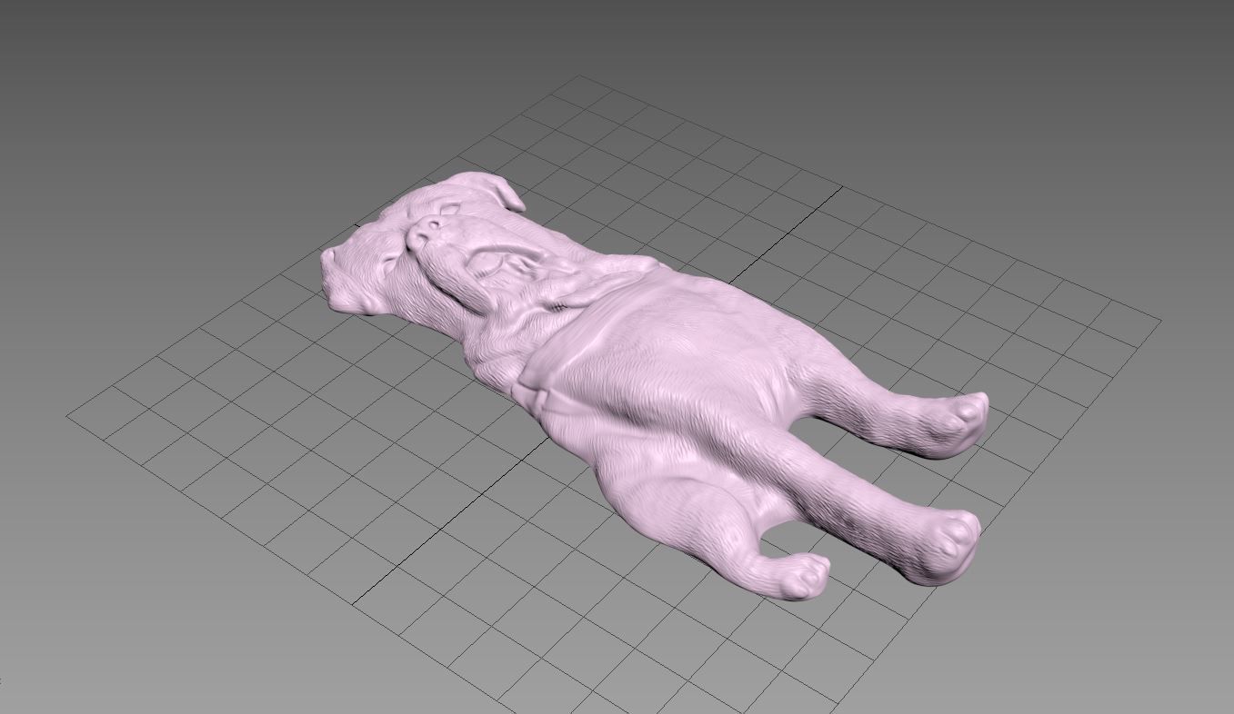 Dog Bas relief 3D model 3D printable | CGTrader